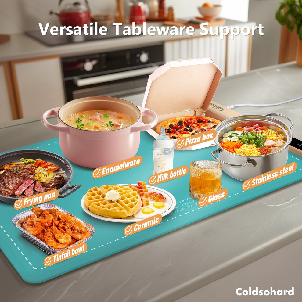 Food Warming Mat--Patented graphene technology – coldsohard
